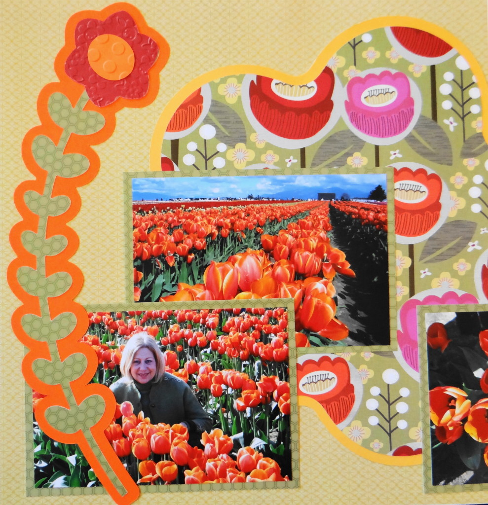 Travel Scrapbook 15 - Tulip Festival - Me and My Cricut