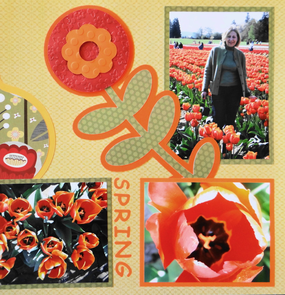Travel Scrapbook 15 - Tulip Festival - Me and My Cricut