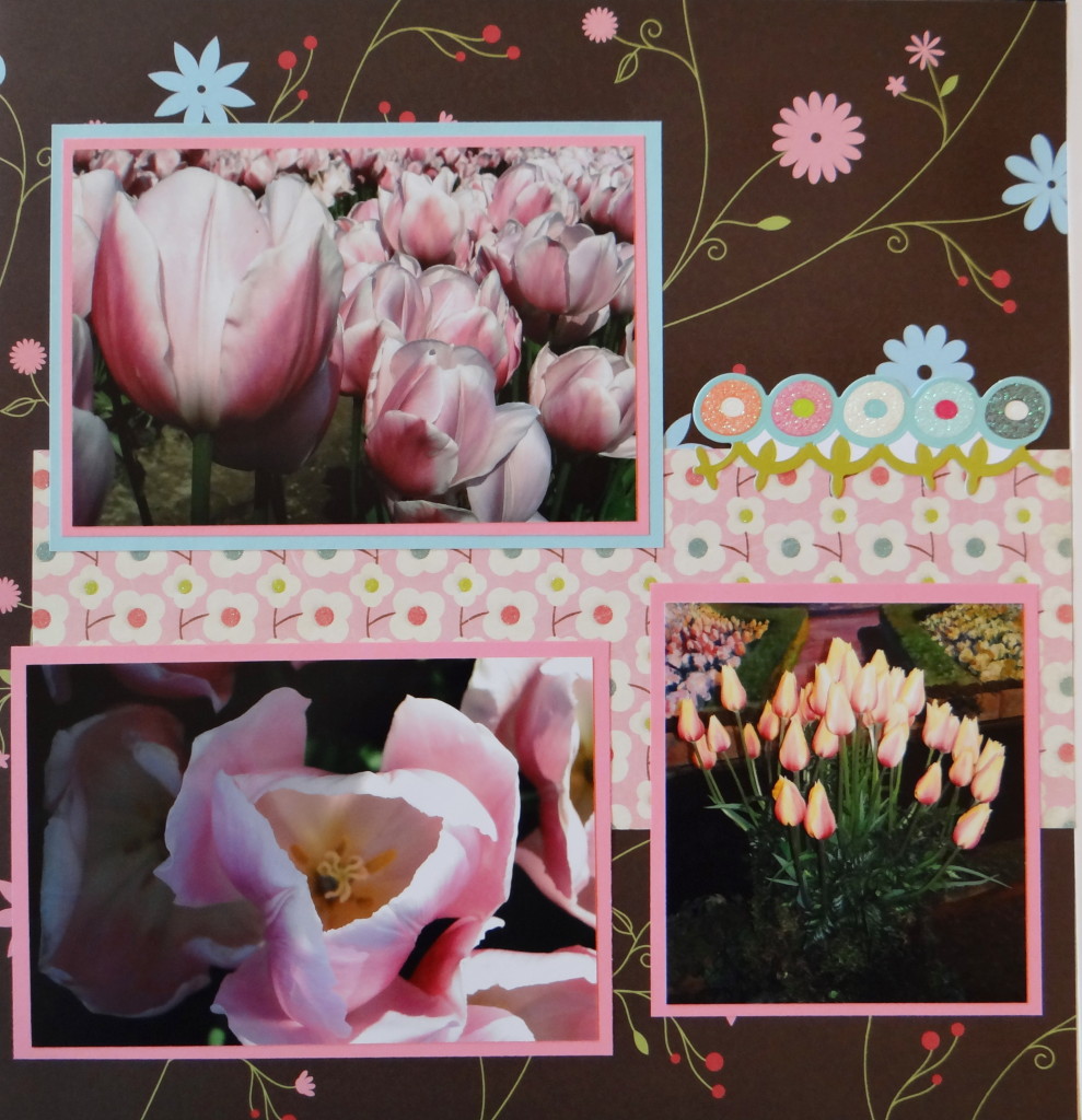 Travel Scrapbook 15 - Tulip Festival - Me and My Cricut