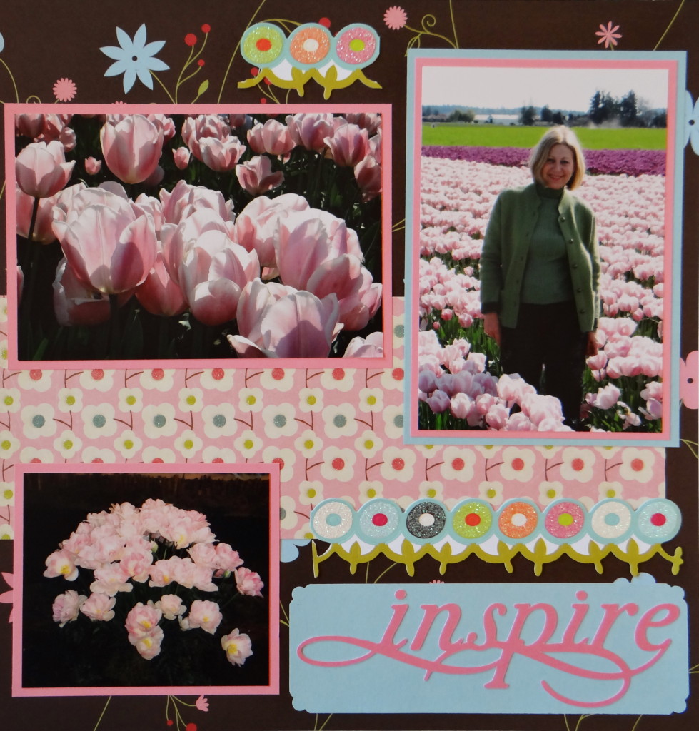 Travel Scrapbook 15 - Tulip Festival - Me and My Cricut