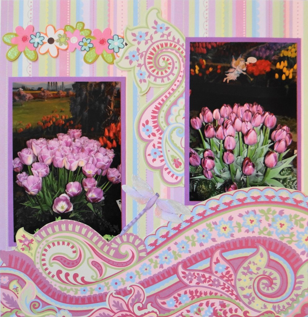 Travel Scrapbook 15 - Tulip Festival - Me and My Cricut