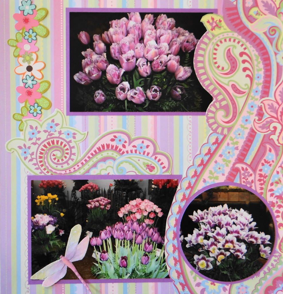 Travel Scrapbook 15 - Tulip Festival - Me and My Cricut