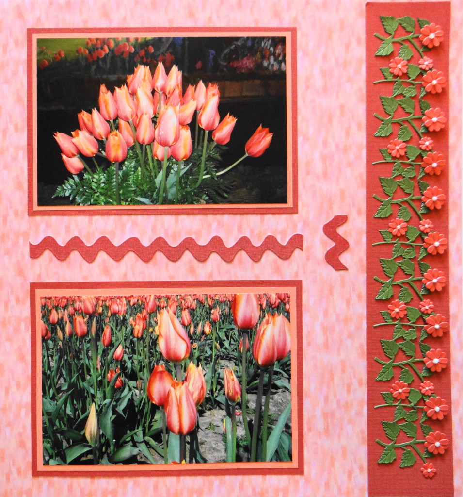 Travel Scrapbook 15 - Tulip Festival - Me and My Cricut