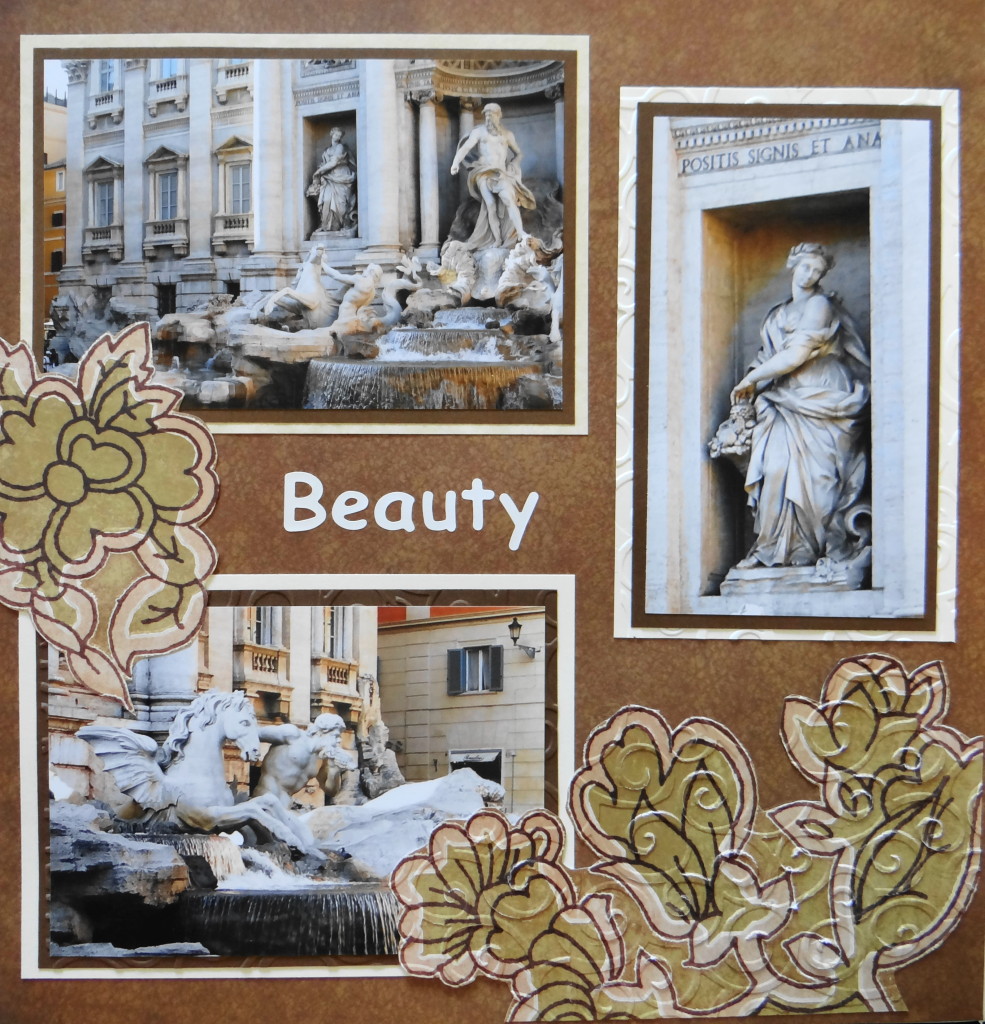 Travel Scrapbook 3 - Med. Cruise - Rome, Italy - Me and My Cricut