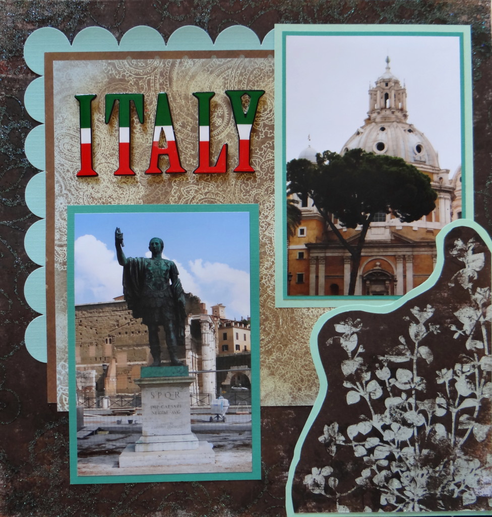 Travel Scrapbook 3 - Med. Cruise - Rome, Italy - Me and My Cricut