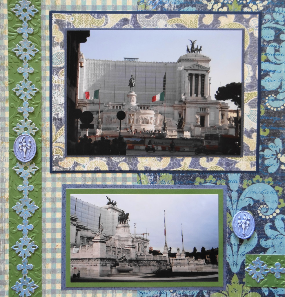 Travel Scrapbook 3 - Med. Cruise - Rome, Italy - Me and My Cricut
