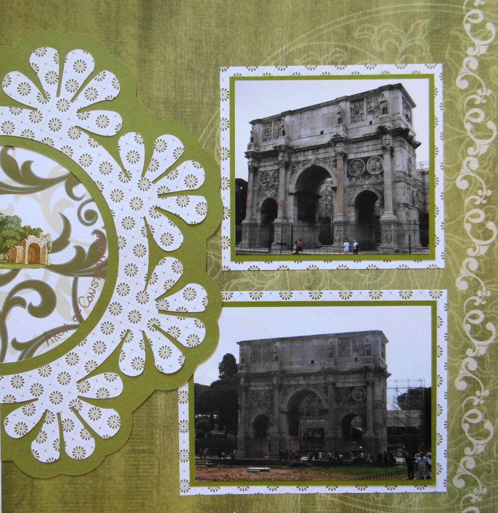 Travel Scrapbook 3 - Med. Cruise - Rome, Italy - Me and My Cricut