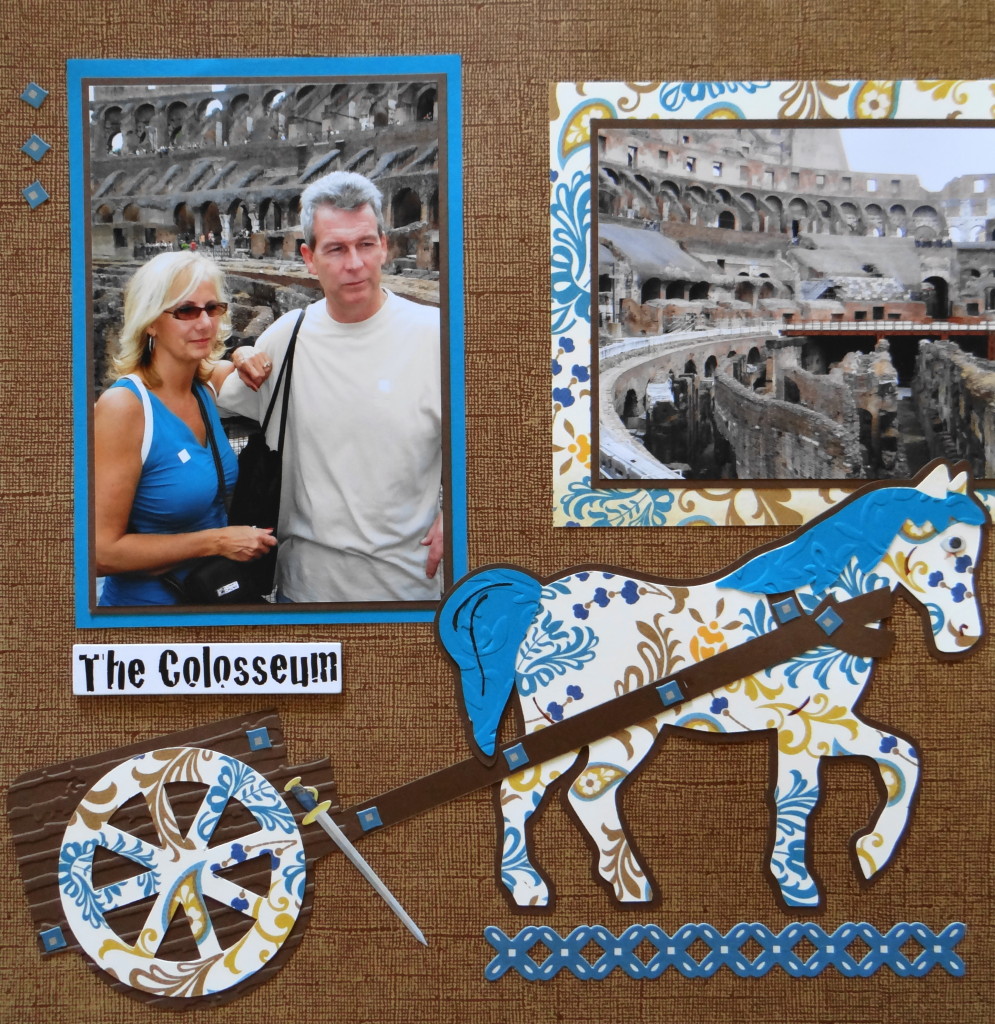 Travel Scrapbook 3 - Med. Cruise - Rome, Italy - Me and My Cricut