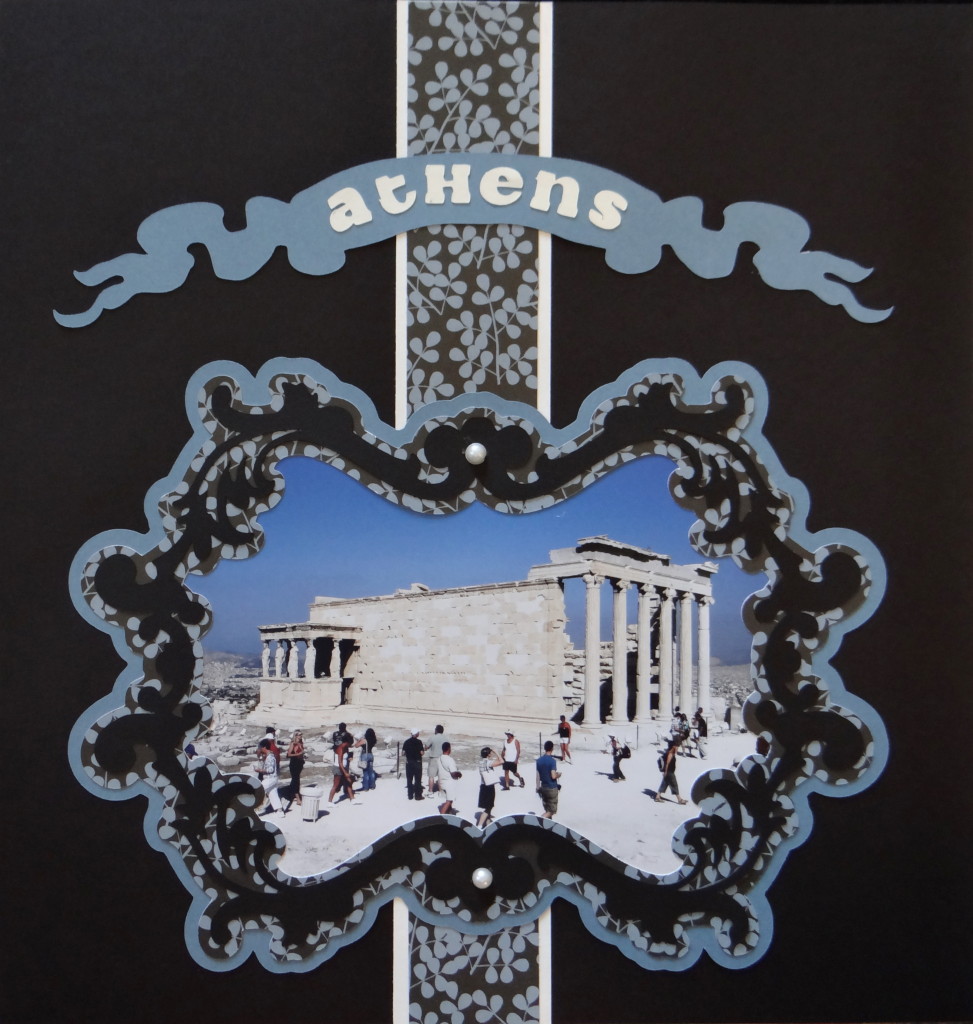 Travel Scrapbook 10 - Athens, Greece - Me and My Cricut