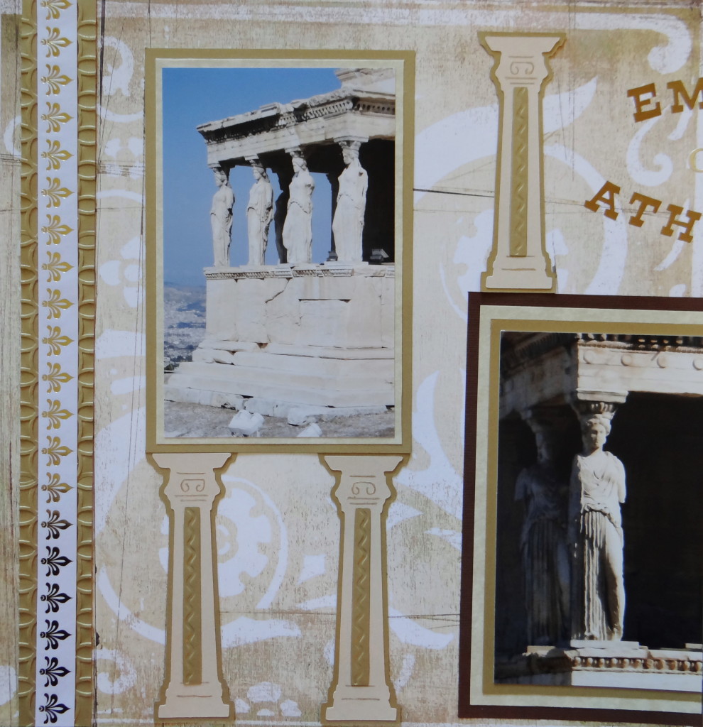 Travel Scrapbook 10 - Athens, Greece - Me and My Cricut