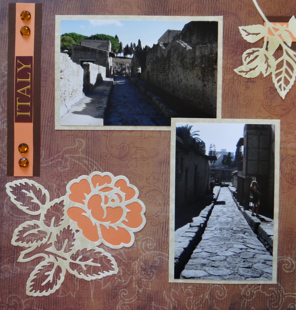 Travel Scrapbook 11 - Herculaneum, Italy - Me and My Cricut