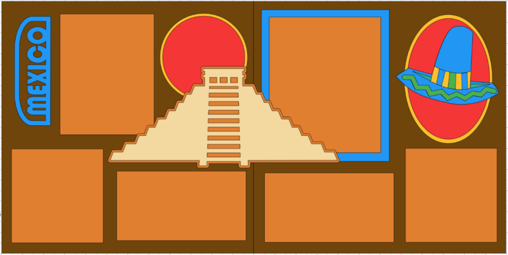 Travel Scrapbook 32A - Disney Epcot - Me and My Cricut